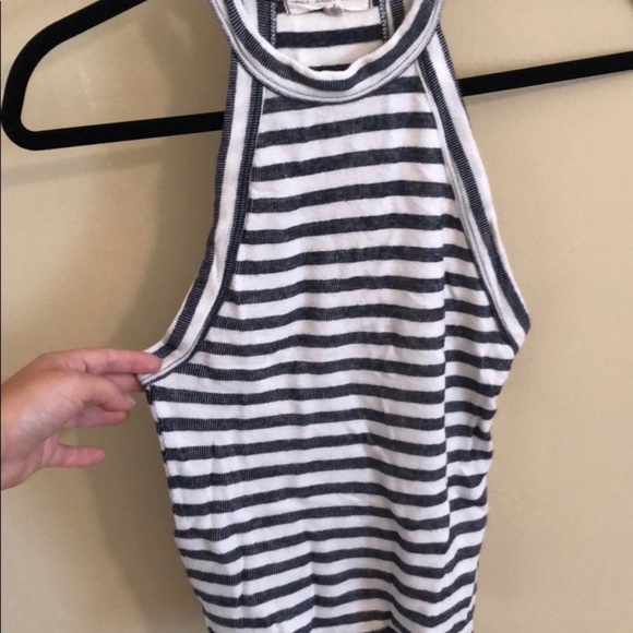 Urban Outfitters | Tops | Urban Outfitters Striped High Neck Tank Top ...